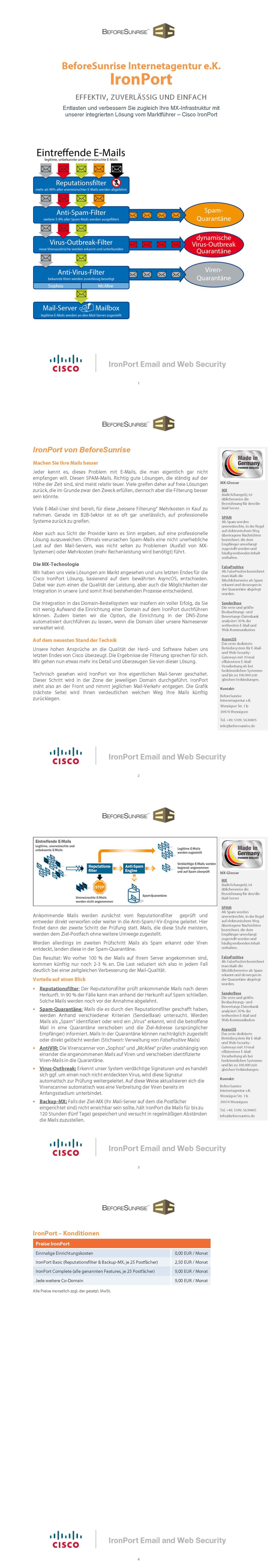 Cisco IronPort - MX Mail Filtertechnologie - Antispam und Antivirus ...